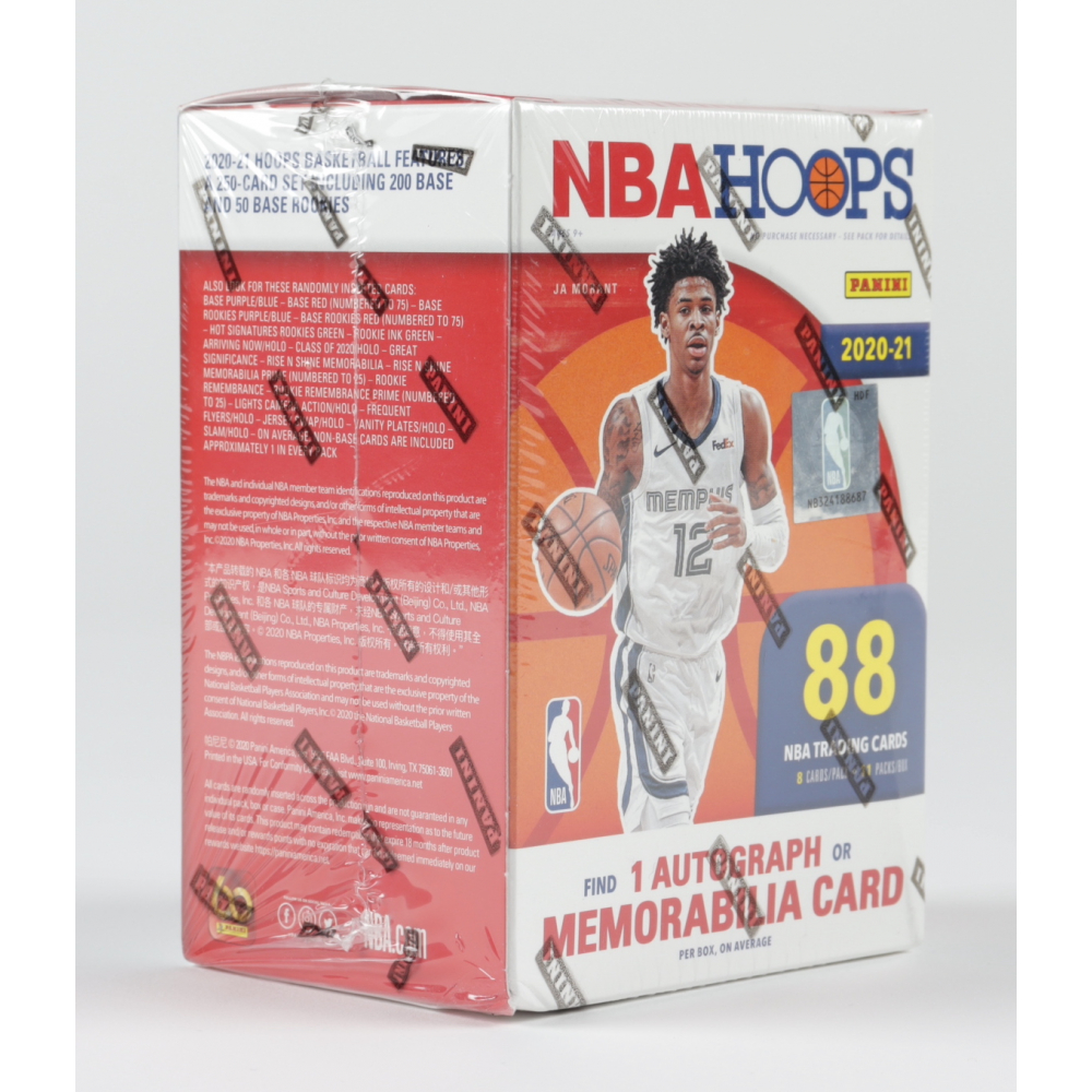 2020-21 Panini NBA Hoops Basketball Blaster Box with (11) Packs ...