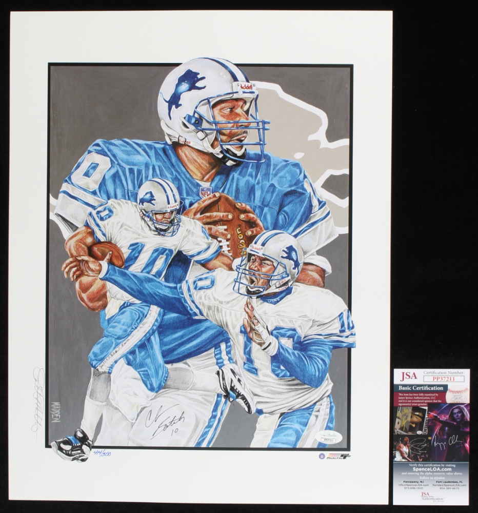 Charlie Batch Signed Lions 14x18 LE Photo (JSA COA) | Pristine Auction