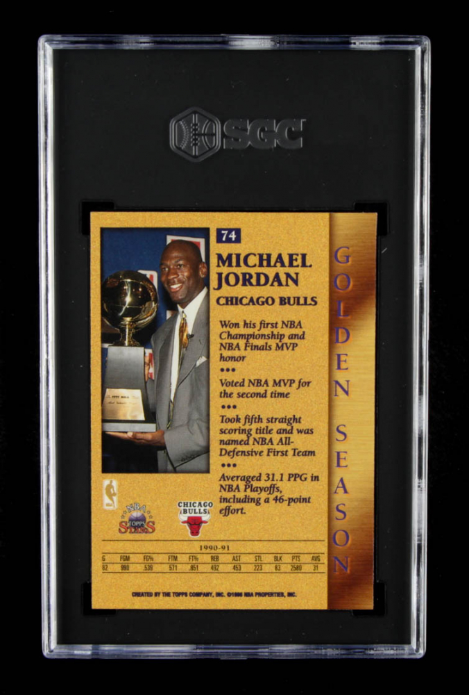Michael Jordan 1996 Topps Stars #74 (SGC 10) | Pristine Auction