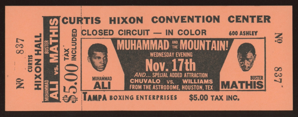 1971 Muhammad Ali vs. Buster Mathis Curtis Hixon Convention Center ...