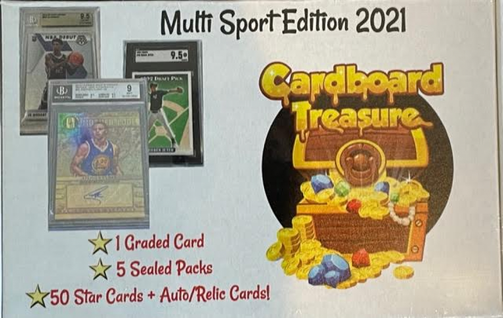2021 Cardboard Treasure Multi-Sport Mystery Box, Series 1 | Pristine ...
