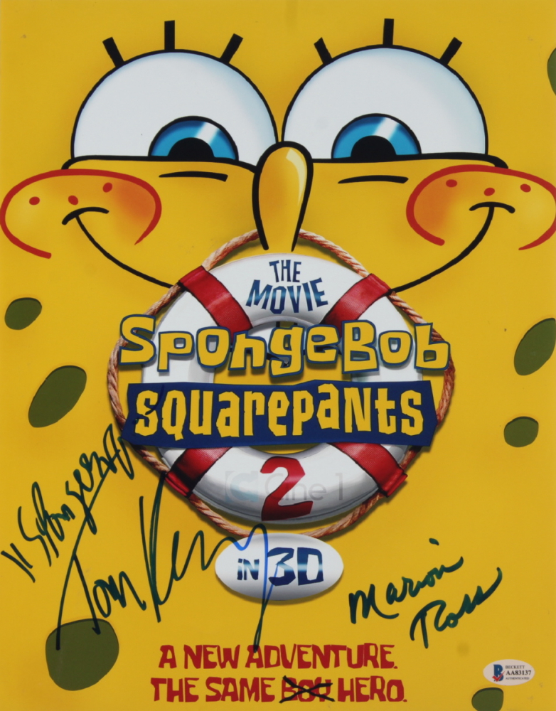 Tom Kenny Signed "SpongeBob SquarePants" 11x14 Photo (Beckett COA ...