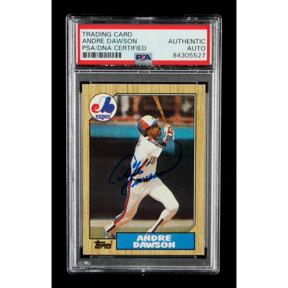 Andre Dawson Signed 1987 Topps #345 (PSA Encapsulated) | Pristine Auction