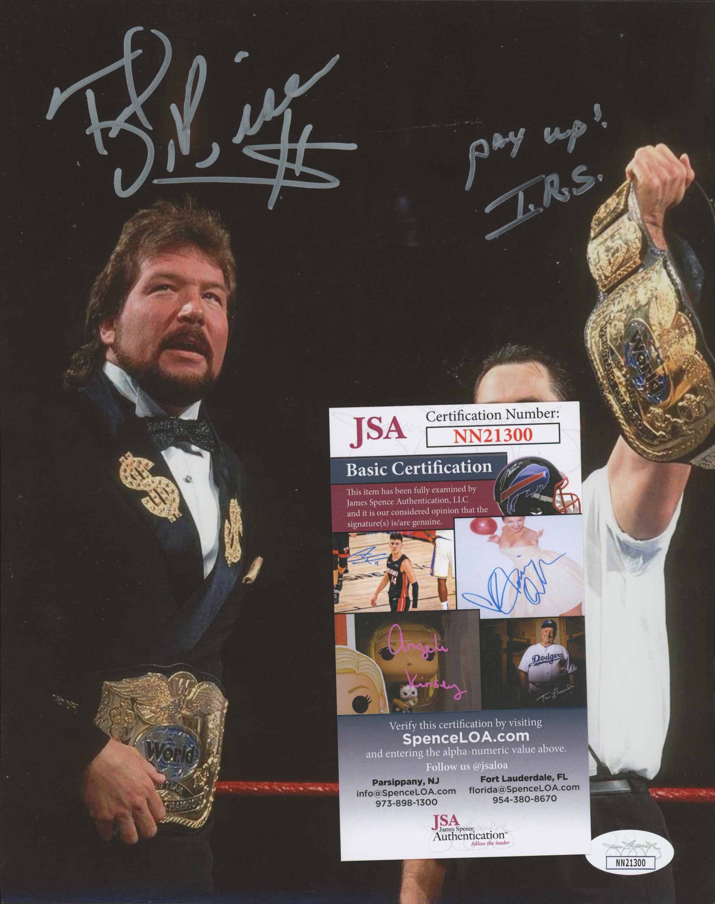 Ted DiBiase & I.R.S. Signed WWE 8x10 Photo Inscribed "Pay Up!" (JSA COA ...