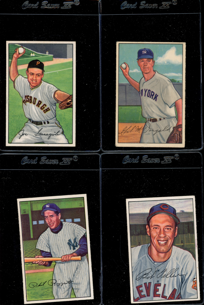 1952 BOWMAN BASEBALL COMPLETE SET BREAK” MYSTERY BOX– 3 CARDS PER BOX ...