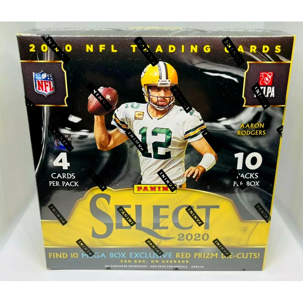 2020 Panini Select Football Trading Cards Mega Box with (10) Packs ...