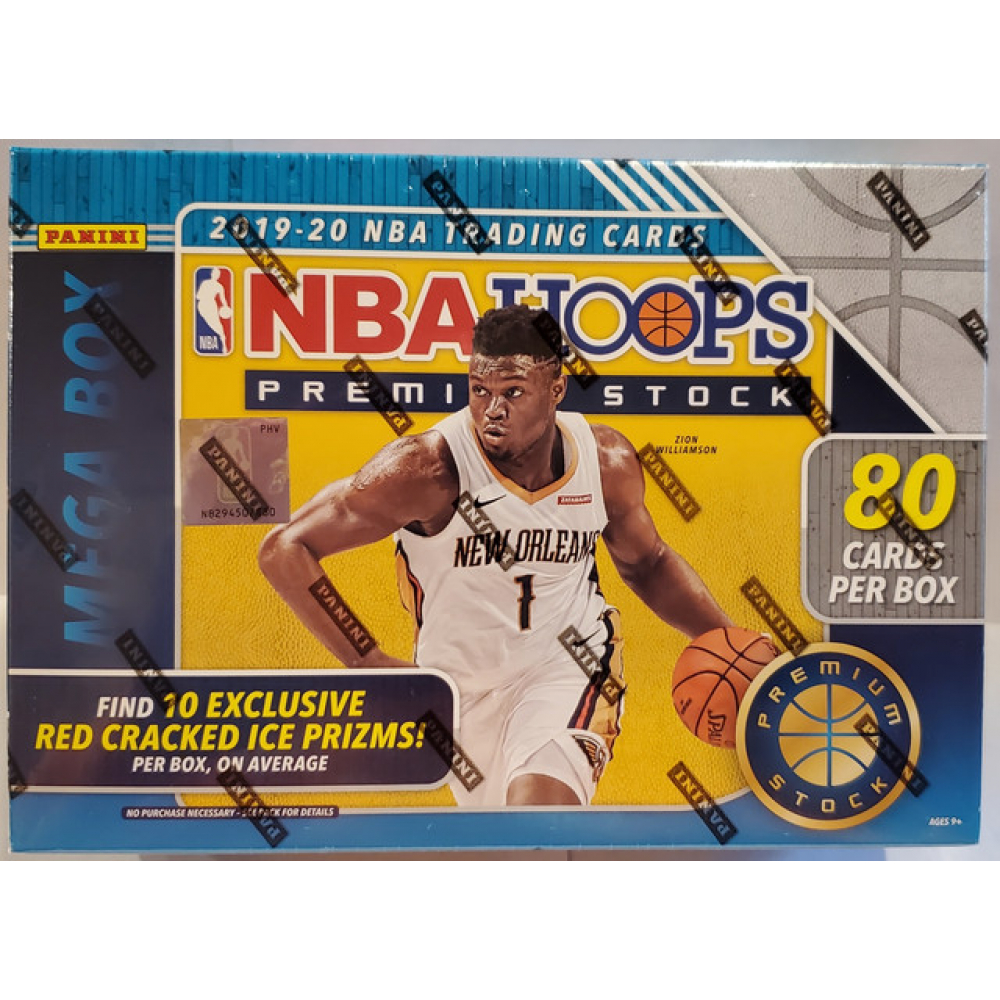 2019-20 Panini Hoops Premium Stock Basketball Mega Box with (80) Cards ...