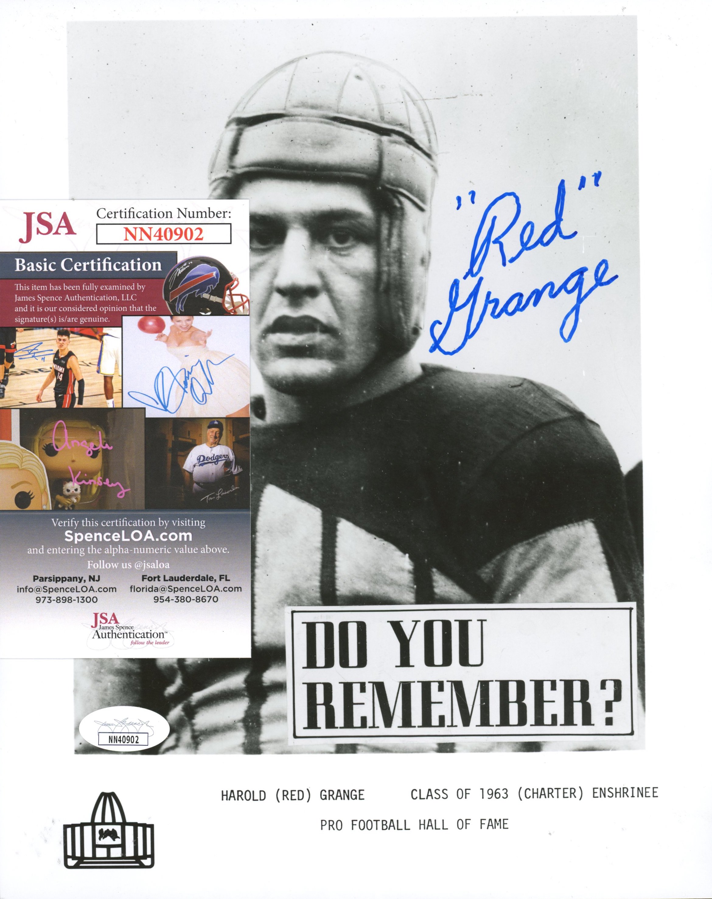 Harold "Red" Grange Signed 8x10 Photo (JSA COA) | Pristine Auction