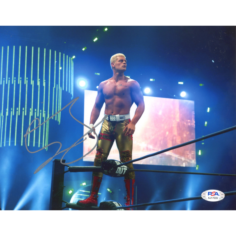 Cody Rhodes Signed WWE 8x10 Photo (PSA COA) | Pristine Auction