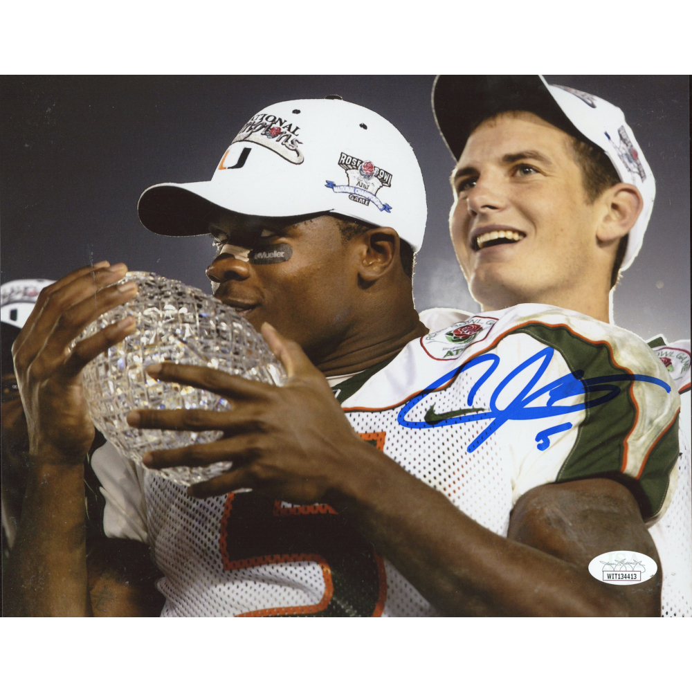 Andre Johnson Signed Miami Hurricanes 8x10 Photo (JSA COA) | Pristine ...
