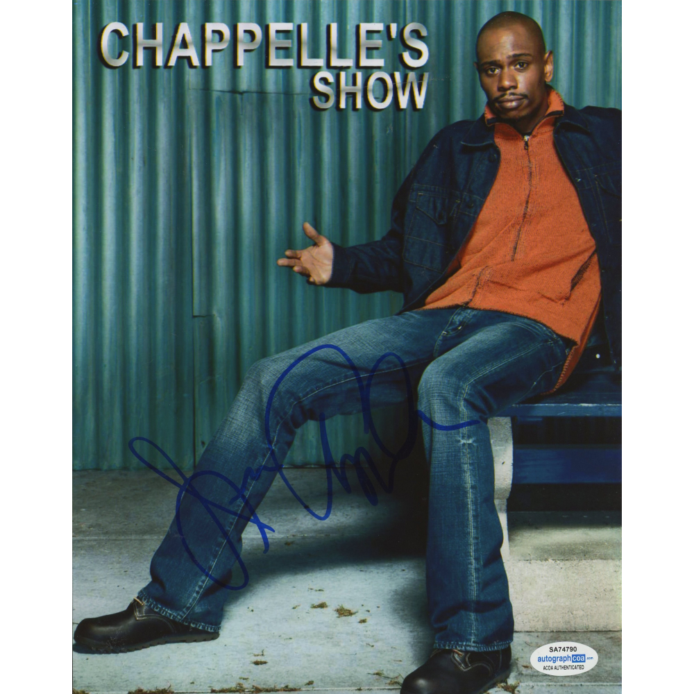 Dave Chappelle Signed 8x10 Photo (AutographCOA COA) | Pristine Auction