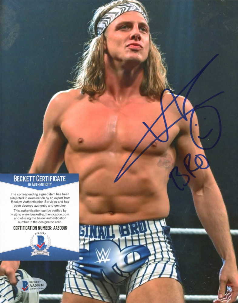 Matthew Riddle Signed WWE 8x10 Photo Inscribed "Bro" (Beckett COA ...