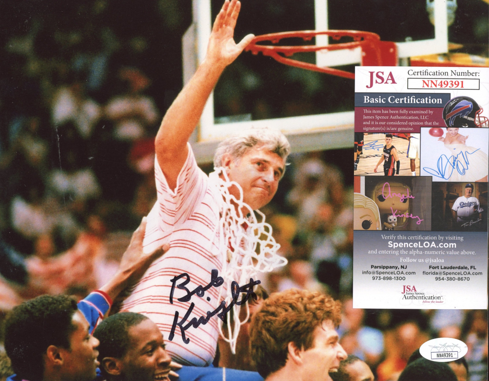 Bob Knight Signed Indiana Hoosiers 8x10 Photo (JSA COA) | Pristine Auction