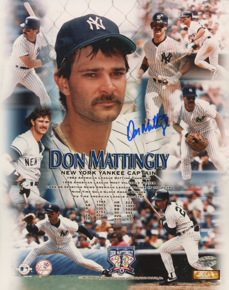 Don Mattingly Signed Yankees 8x10 Photo (Schulte Sports Hologram ...