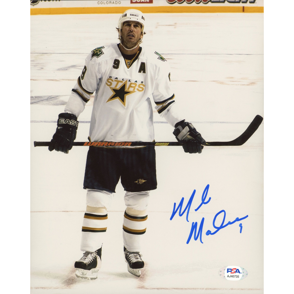 Mike Modano Signed Stars 8x10 Photo (PSA COA) | Pristine Auction