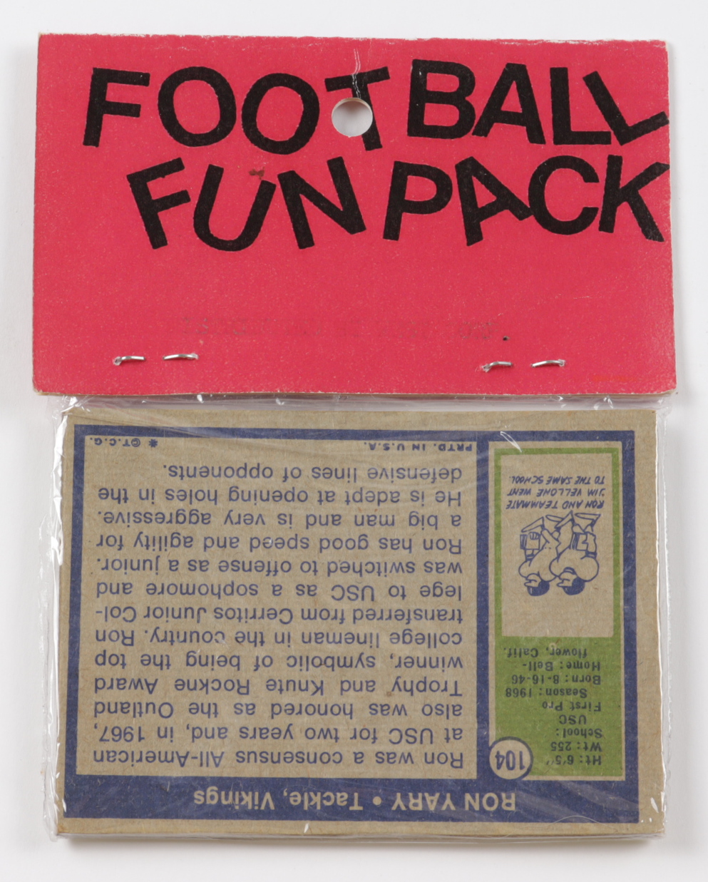 1972 Topps Football Card Fun Pack with (10) Cards | Pristine Auction
