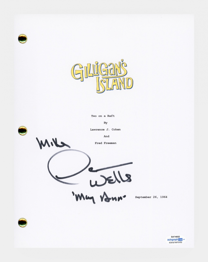 Dawn Wells Signed "Gilligan's Island" Pilot Episode Script Inscribed ...