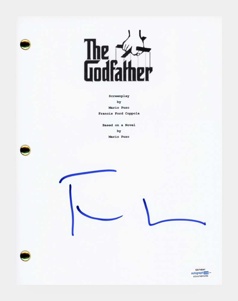 Francis Ford Coppola Signed "The Godfather" Movie Script (AutographCOA ...