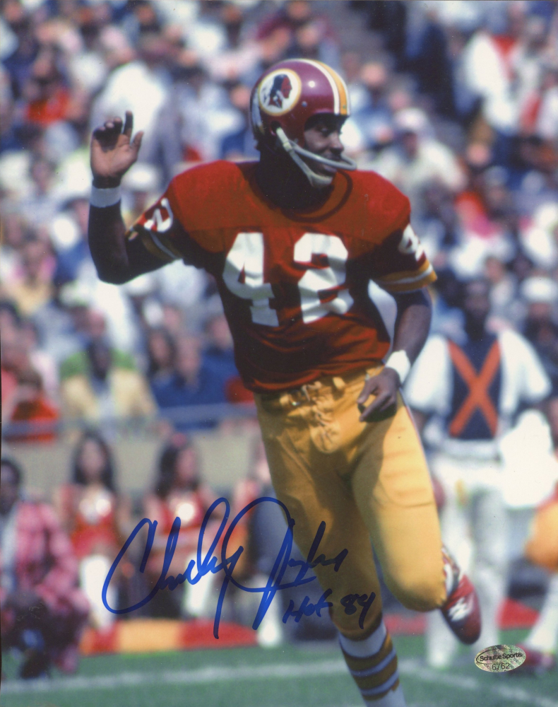 Charley Taylor Signed Redskins 8x10 Photo Inscribed "HOF 84" (Schulte ...