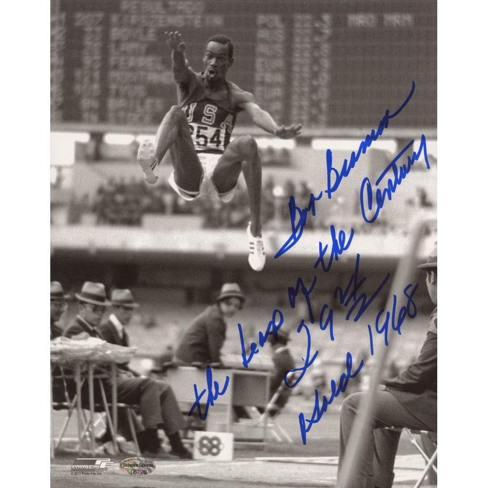 Bob Beamon Signed 8x10 Photo Inscribed "The Leap of the Century", "29 2 ...