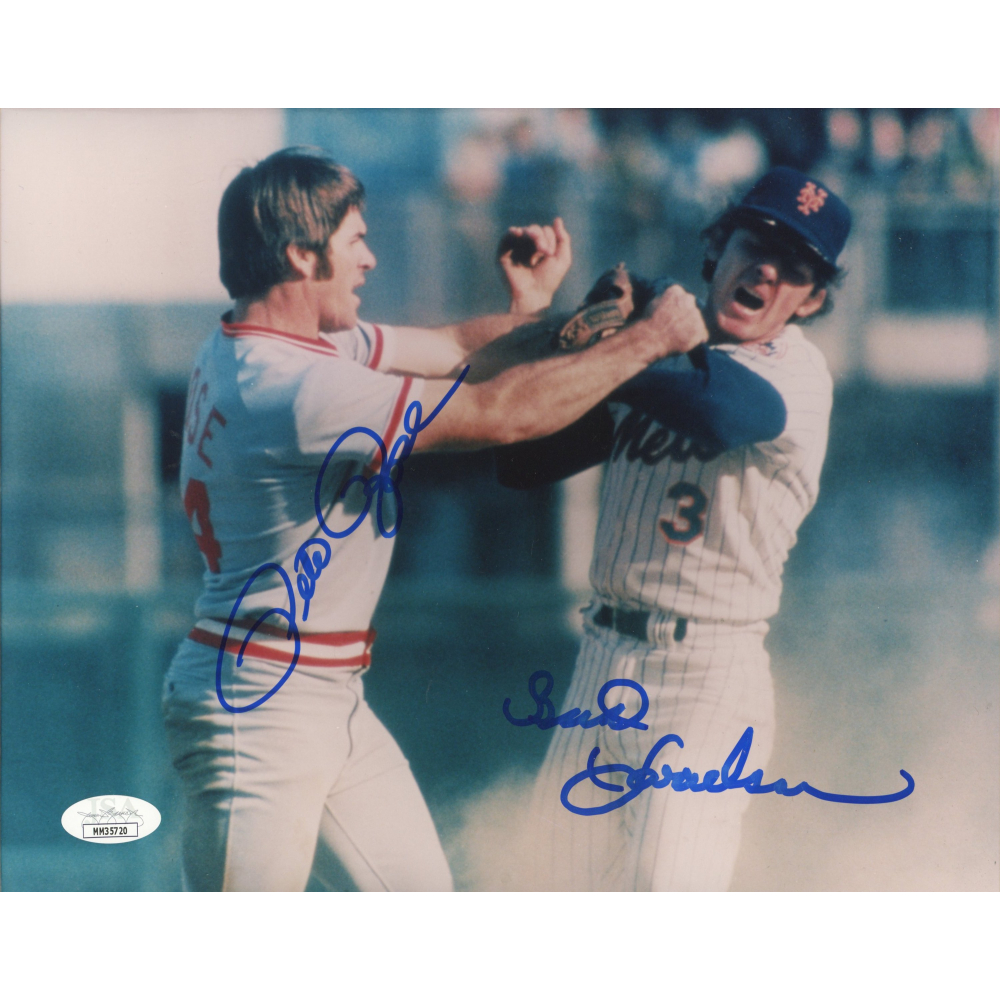 Pete Rose & Bud Harrelson Signed 8x10 Photo (JSA COA) | Pristine Auction