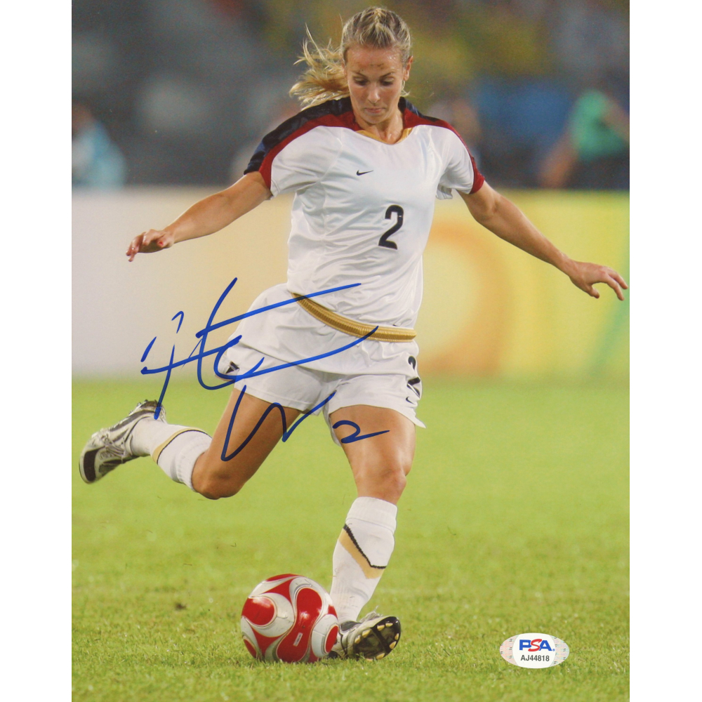 Heather Mitts Signed Team USA 8x10 Photo (PSA) | Pristine Auction
