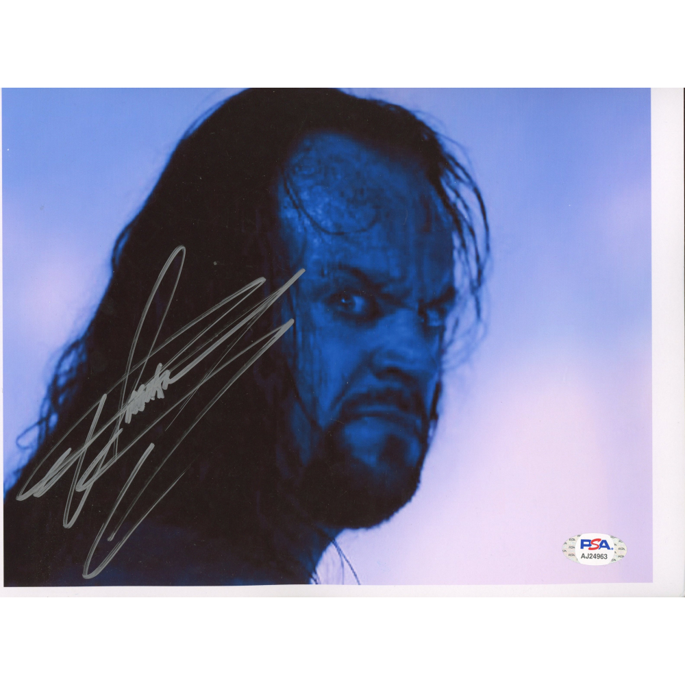 The Undertaker Signed WWE 8x10 Photo (PSA COA) | Pristine Auction