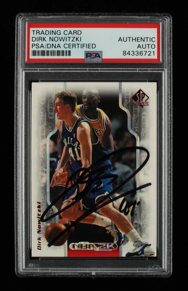 Dirk Nowitzki Signed 1998-99 SP Authentic NBA 2K #2K9 (PSA Encapsulated ...