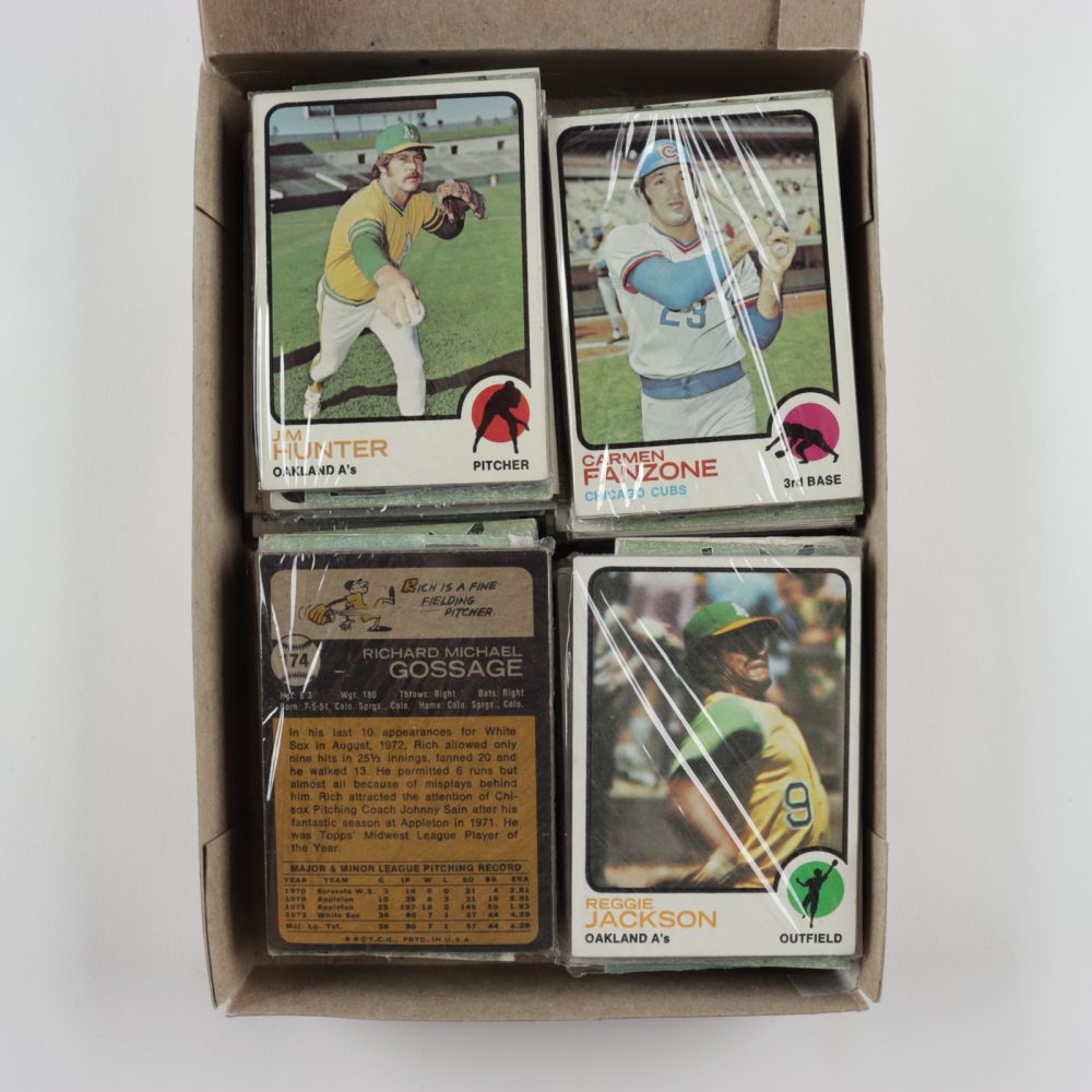 1973 Topps Baseball Card Fun Pack Box with (20) Packs with Reggie ...