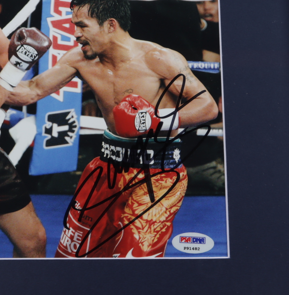 Manny Pacquiao Signed 13x16 Framed Photo (PSA COA) (See Description ...