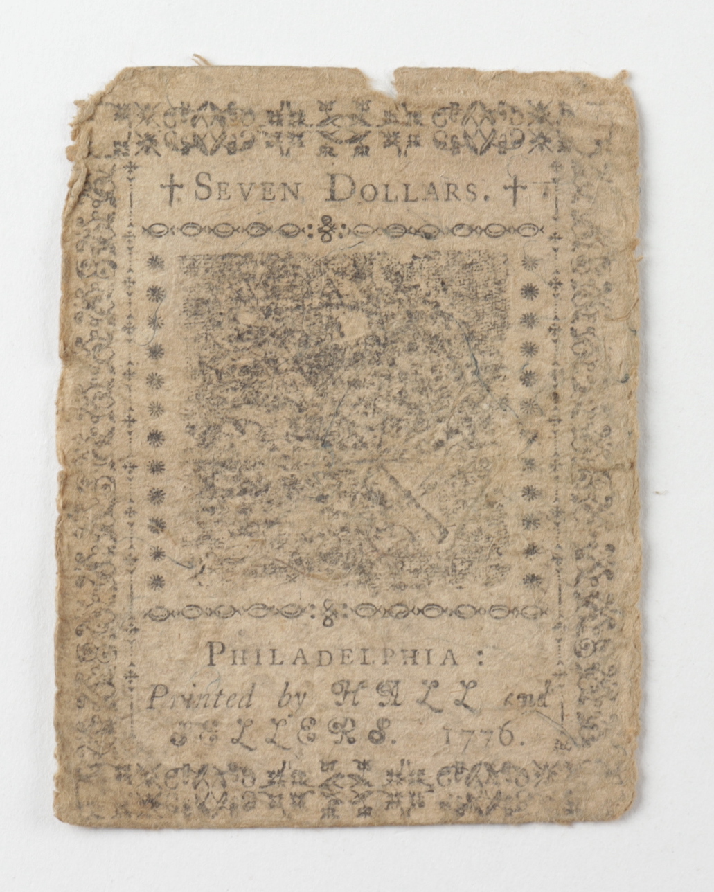 1776 $7 Seven Dollars - Continental - Colonial Currency Note | Pristine ...
