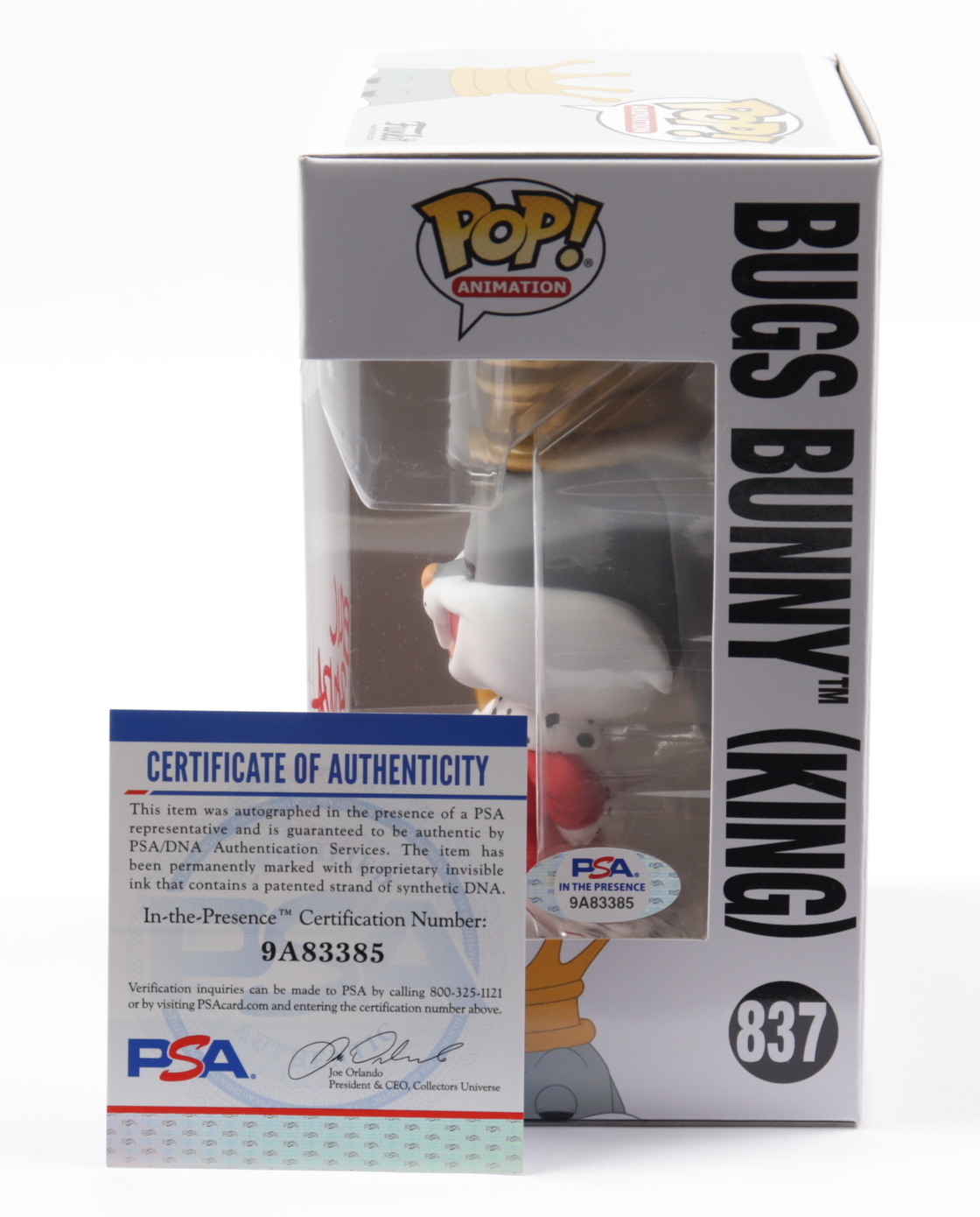 Eric Bauza Signed "Looney Tunes" #837 Bugs Bunny (King) Funko Pop ...