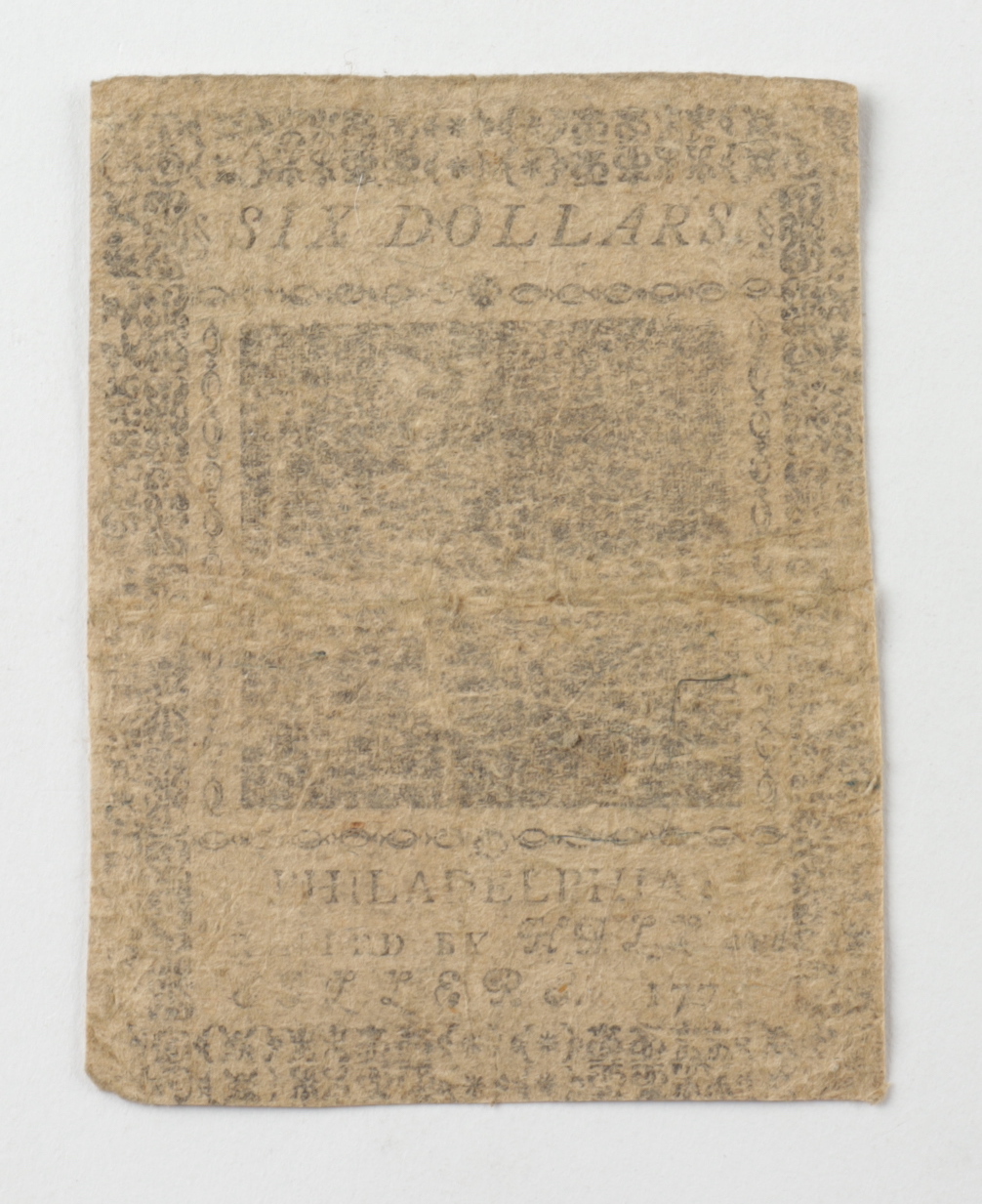 1775 $6 Six Dollars - Continental - Colonial Currency Note | Pristine ...