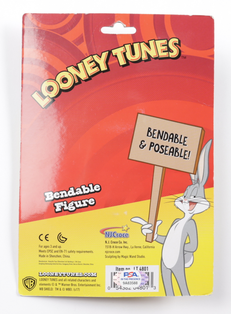 Eric Bauza Signed "Looney Tunes" Bugs Bunny Bendable Action Figure (PSA ...