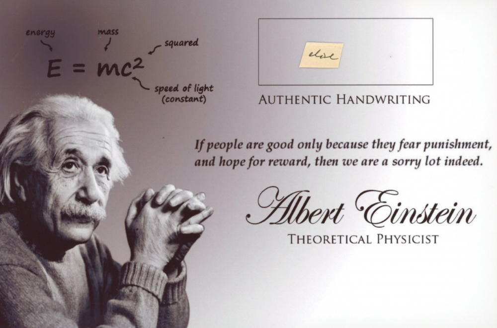 Albert Einstein Hand-Written Word (JSA LOA) | Pristine Auction