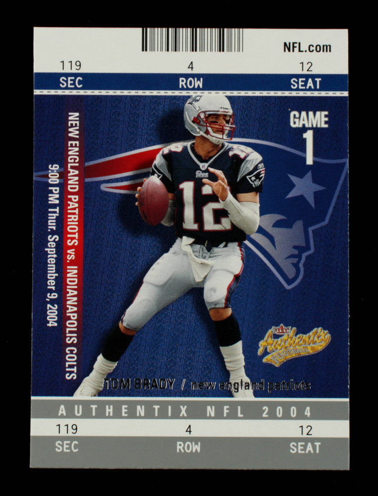 Tom Brady 2004 Fleer Authentix #1 | Pristine Auction