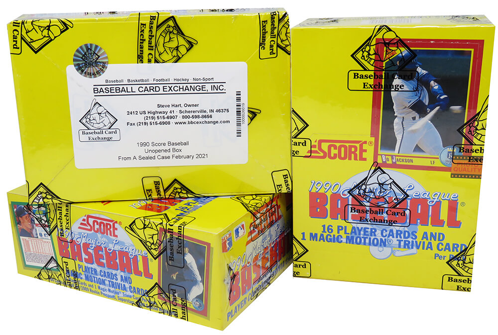 1990 Score Baseball Unopened Wax Box with (36) Packs (BBCE Certified ...
