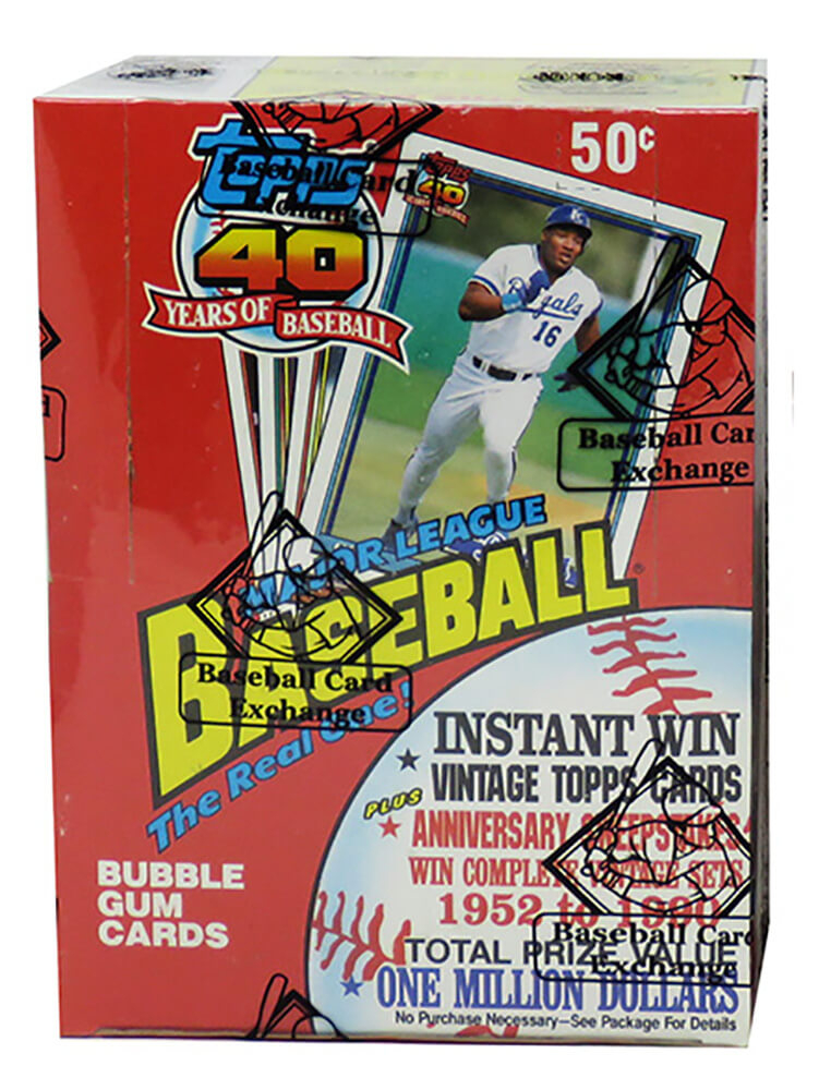1991 Topps Baseball Unopened Wax Box with (36) Packs (BBCE Certified ...