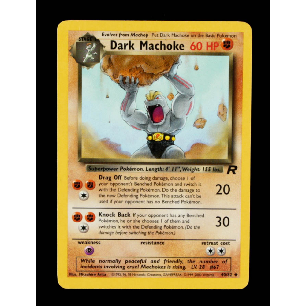 Dark Machoke 2000 Pokemon Team Rocket Unlimited #40 | Pristine Auction