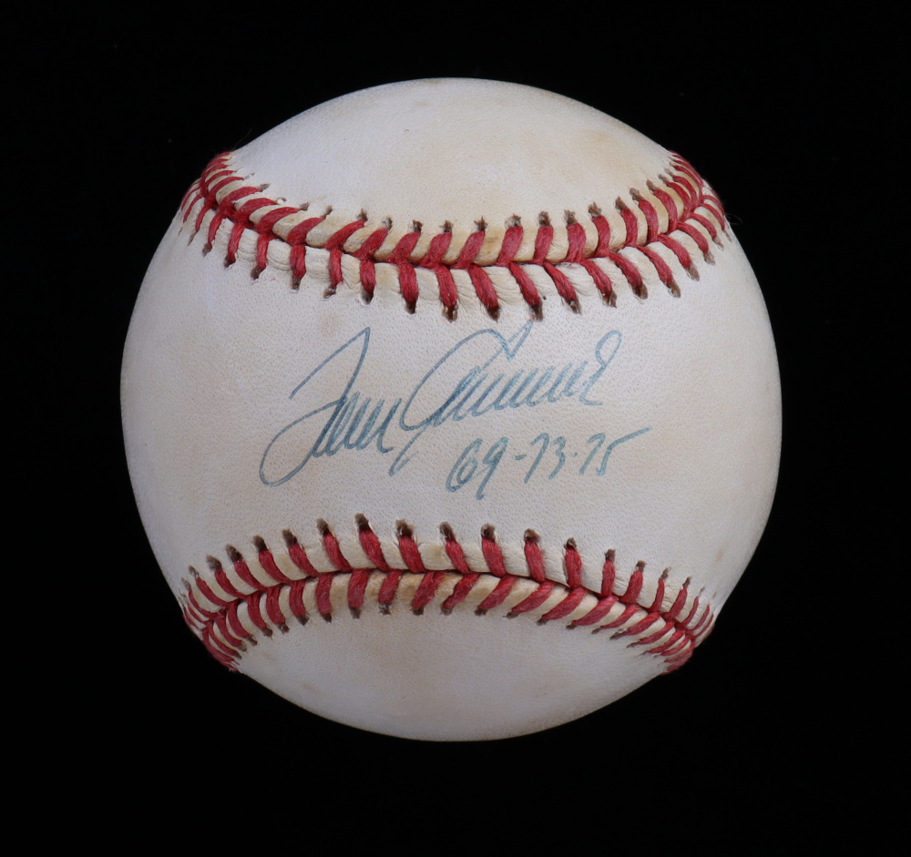 Tom Seaver Signed ONL Baseball Inscribed "69-73-75" (JSA COA ...