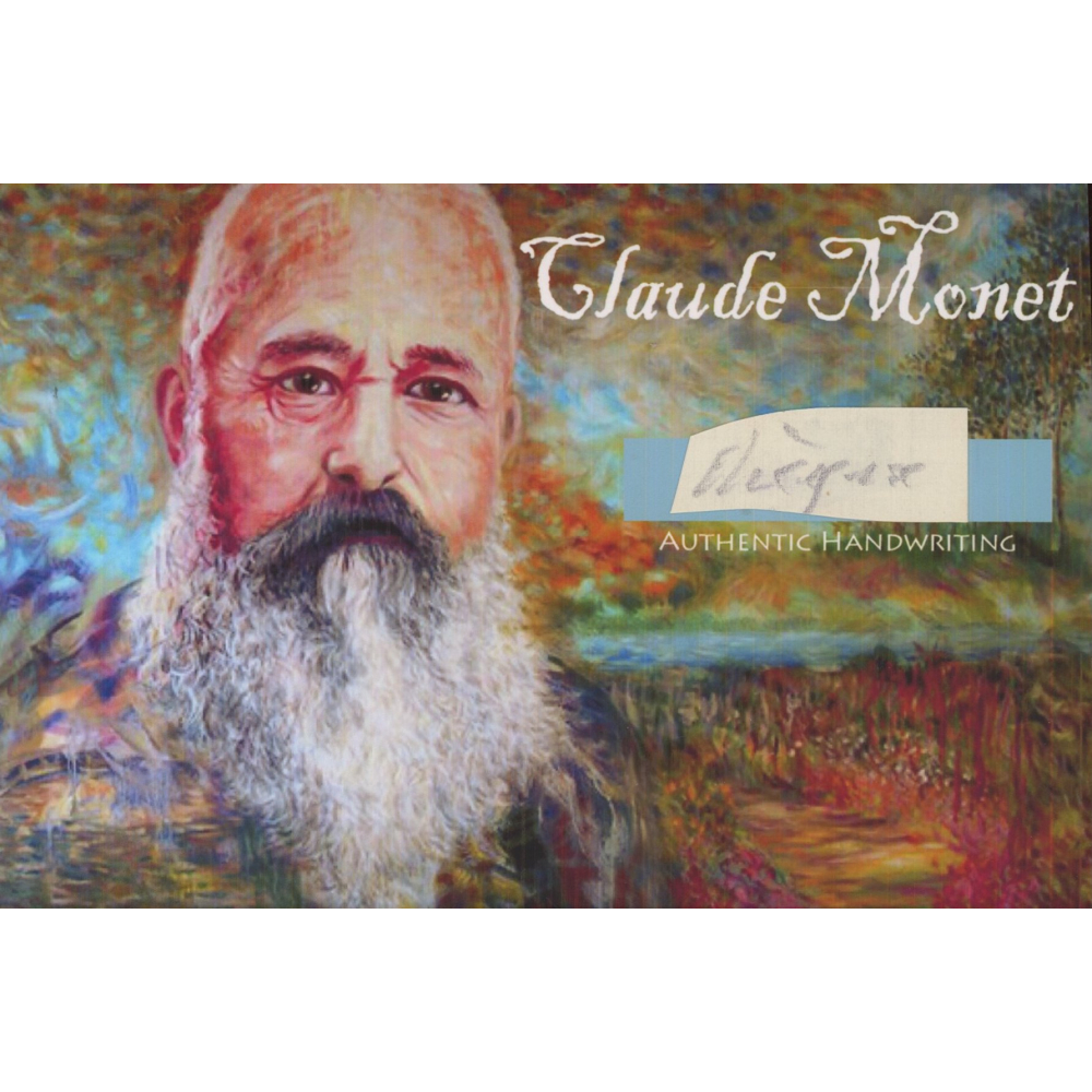 Claude Monet Hand-Written Word (JSA LOA) | Pristine Auction