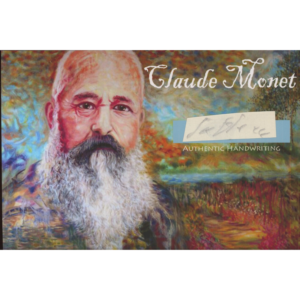 Claude Monet Hand-Written Word (JSA LOA) | Pristine Auction