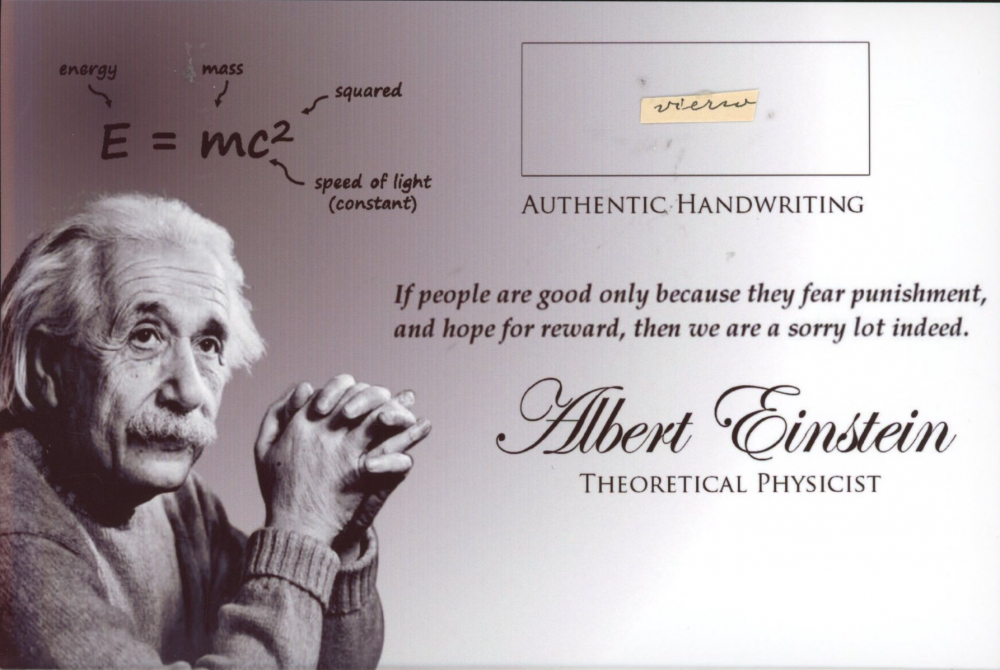 Albert Einstein Hand-Written Word (JSA LOA) | Pristine Auction