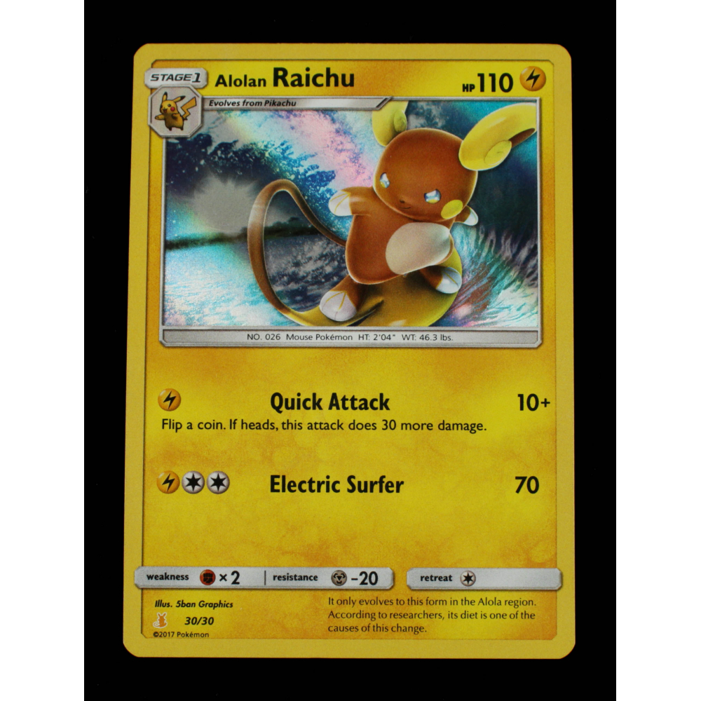Alolan Raichu 2017 Pokemon Sun and Moon Trainer Kit Alolan Raichu Half ...