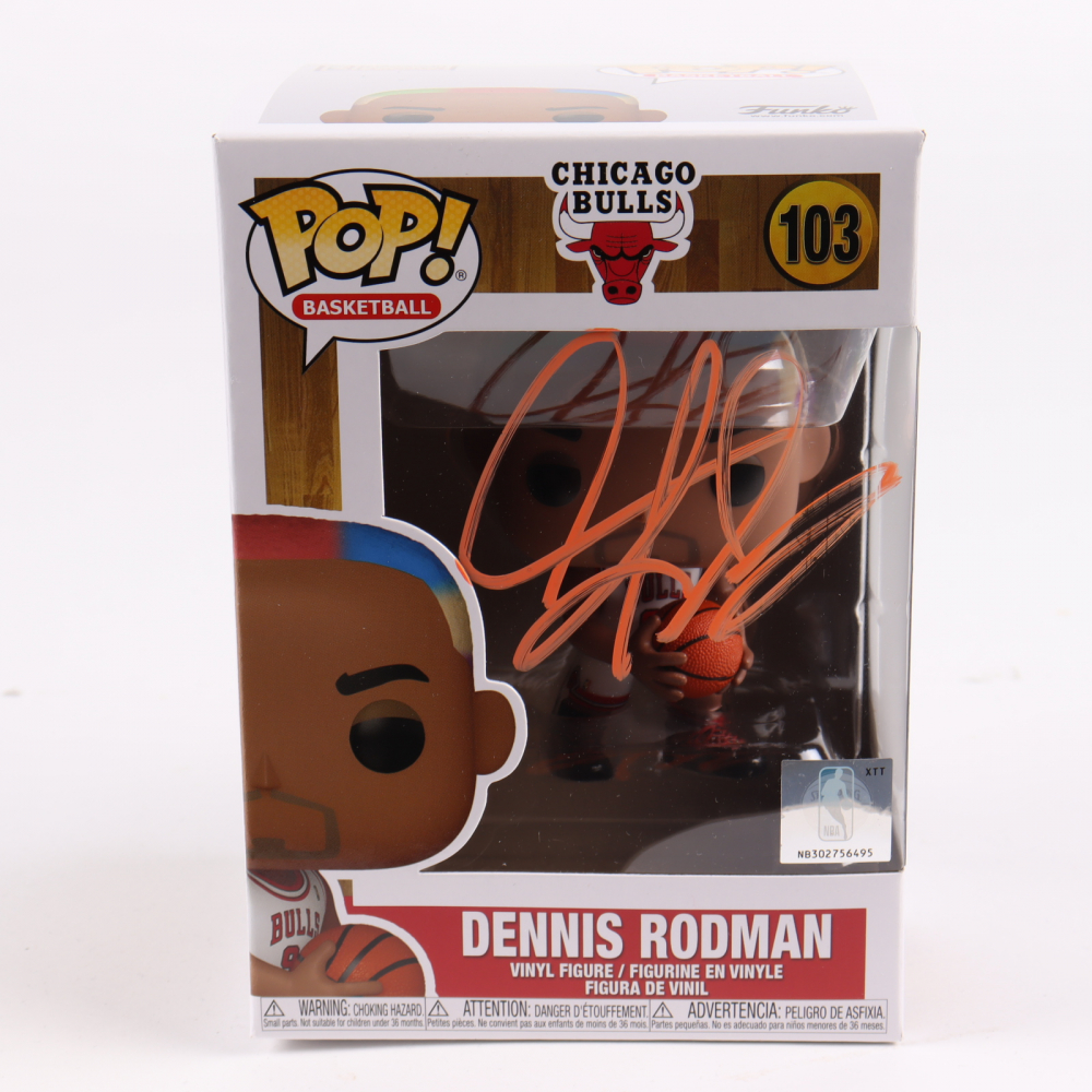 Dennis Rodman Signed Bulls #103 Funko Pop! Vinyl Figure (JSA COA ...