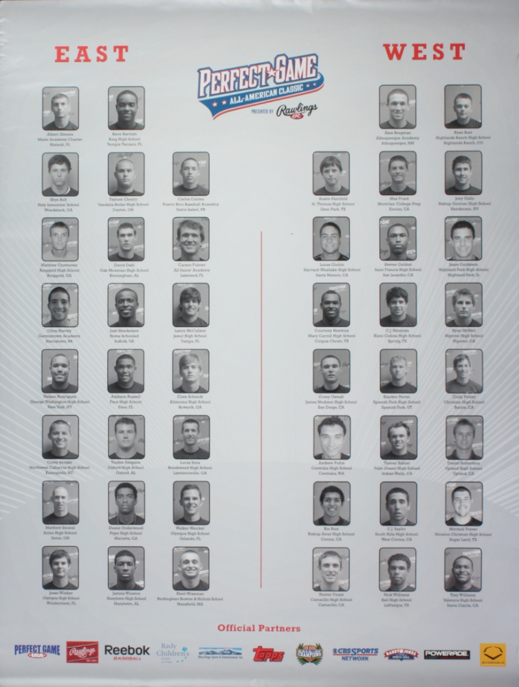 2011 Rawlings Perfect Game All-American Classic 18x24 Poster Featuring ...