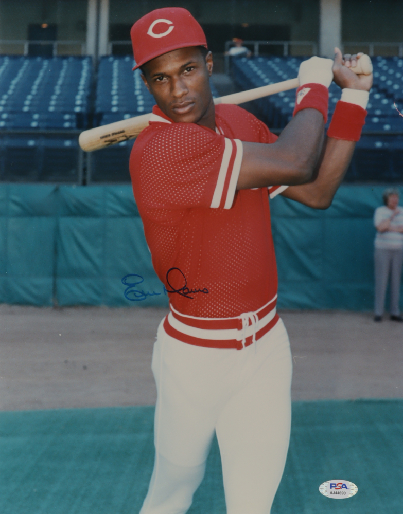 Eric Davis Signed Reds 11x14 Photo (PSA COA) (See Description ...