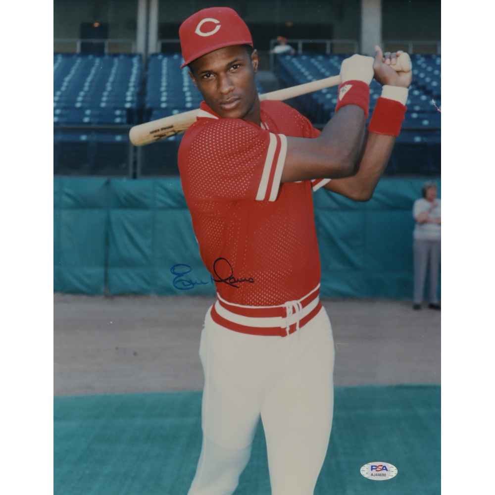 Eric Davis Signed Reds 11x14 Photo (PSA COA) (See Description ...