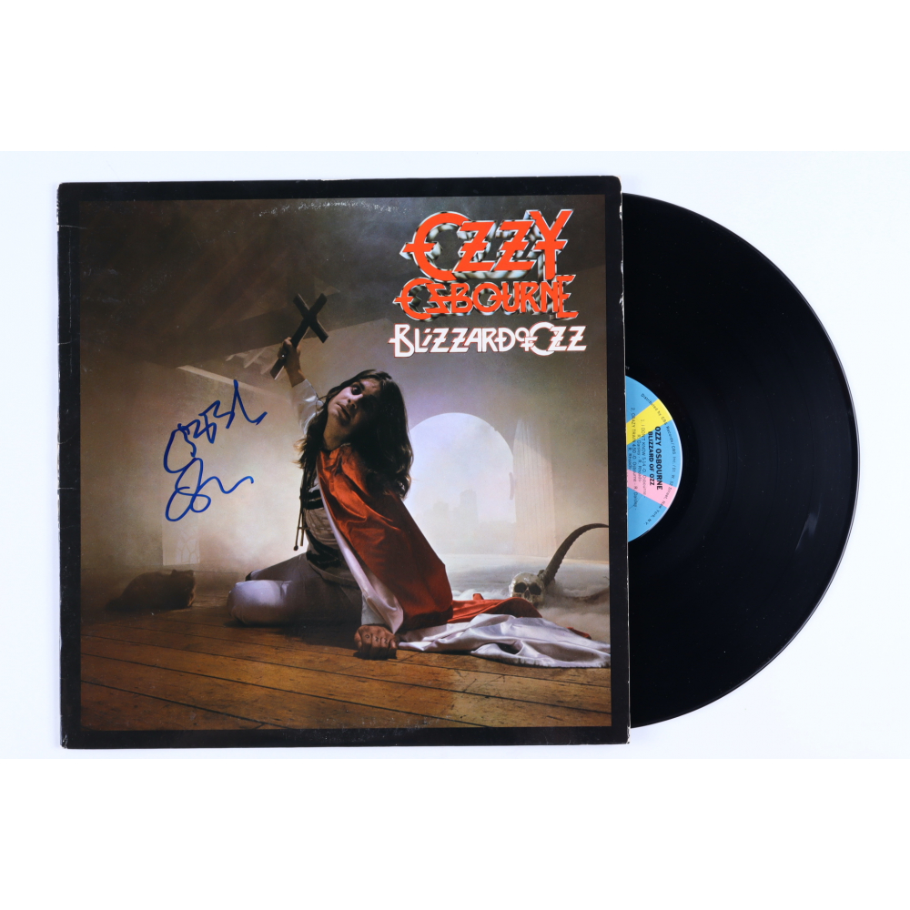 Ozzy Ozbourne Signed "Blizzard of Ozz" Vinyl Record Album (Beckett LOA) | Pristine Auction