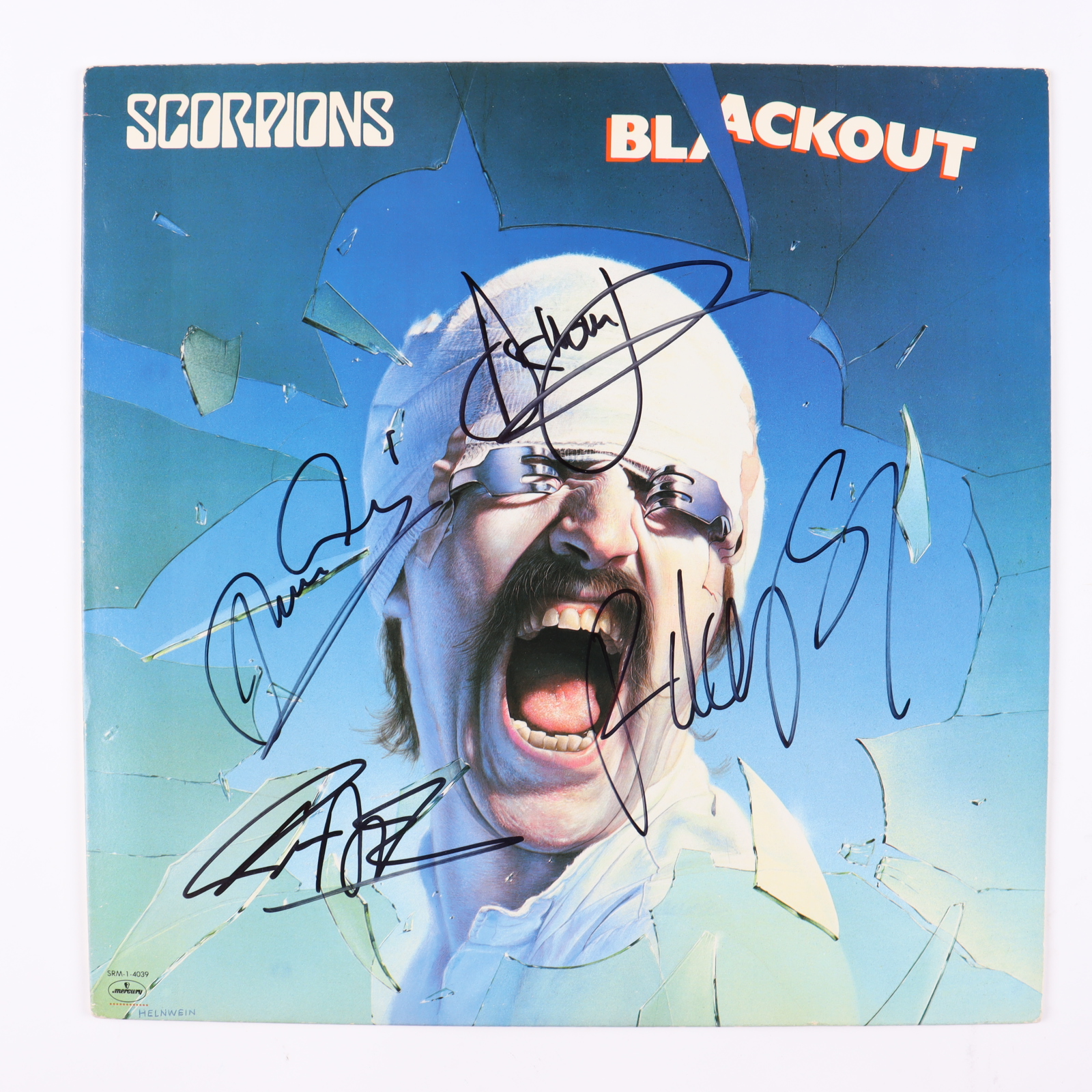 Scorpions "Blackout" Vinyl Record Album Signed by (4) with Rudolf ...